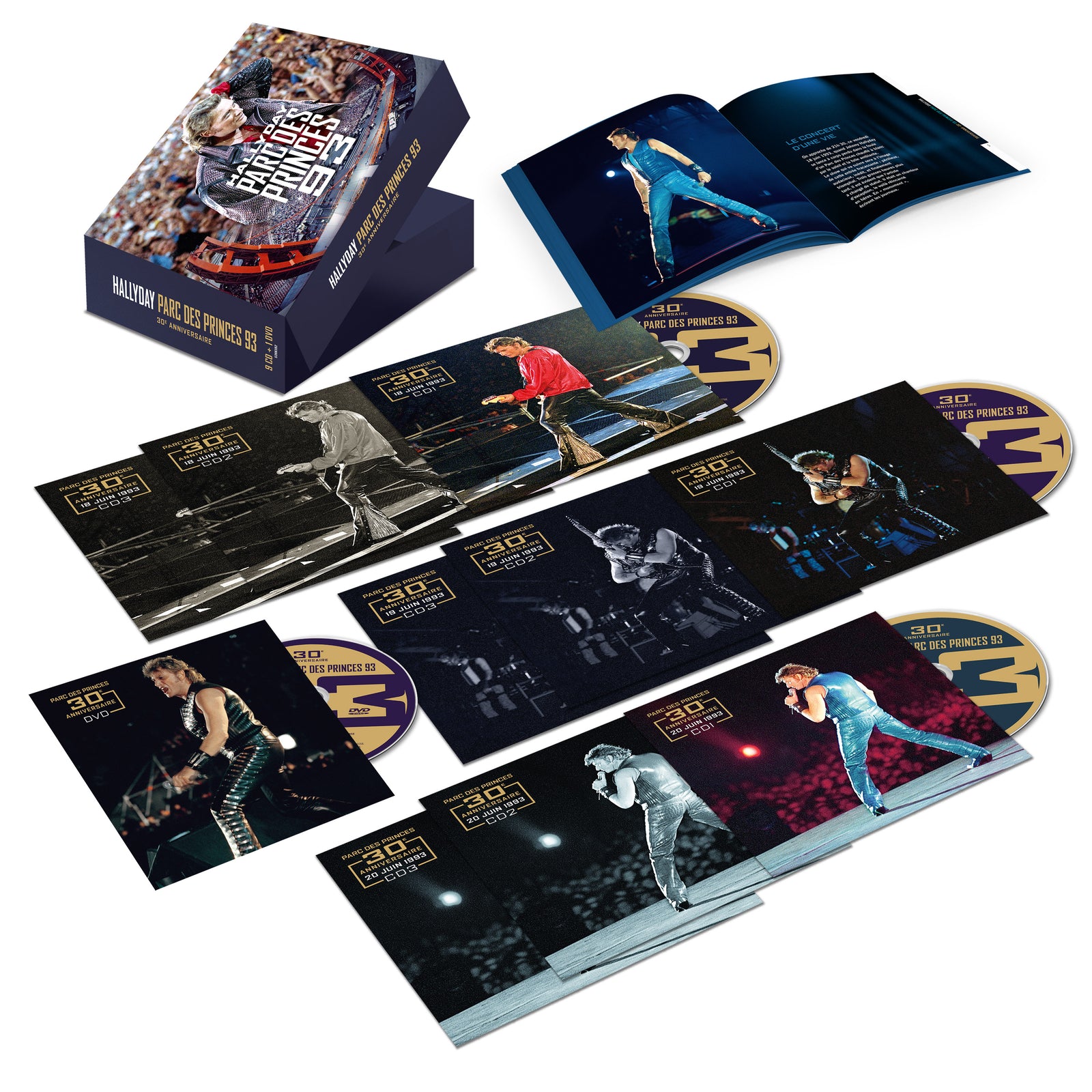 Coffret Parc des Princes 93 - 30ème Anniversaire - 9CD+1DVD - Store ...