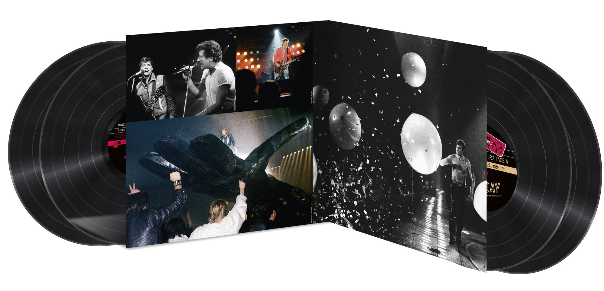 Zénith 85 - Coffret 4LP Tirage limité et numéroté - Store Johnny Hallyday