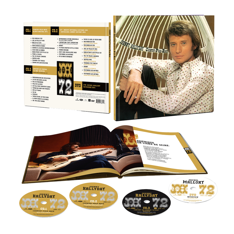 Johnny 72 - Coffret super deluxe édition 3CD + 1DVD - Store Johnny Hallyday